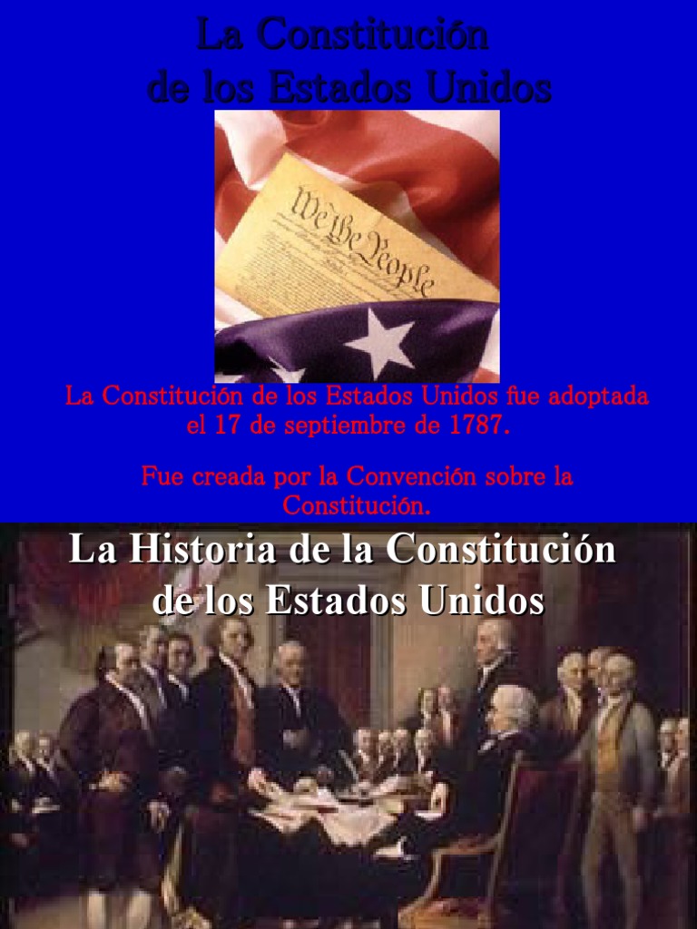 Historia y Estructura de la Constitución USA | PDF | Tribunal Supremo ...