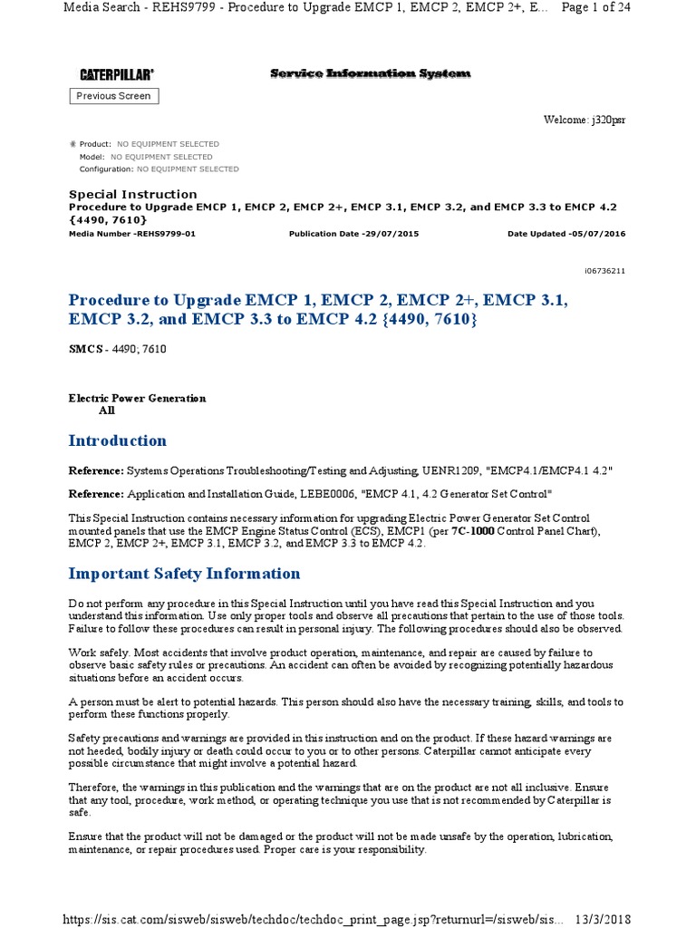 Upgrade Emcp 3.1 To Emcp 4.2 | PDF | Electrostatic Discharge | Transformer