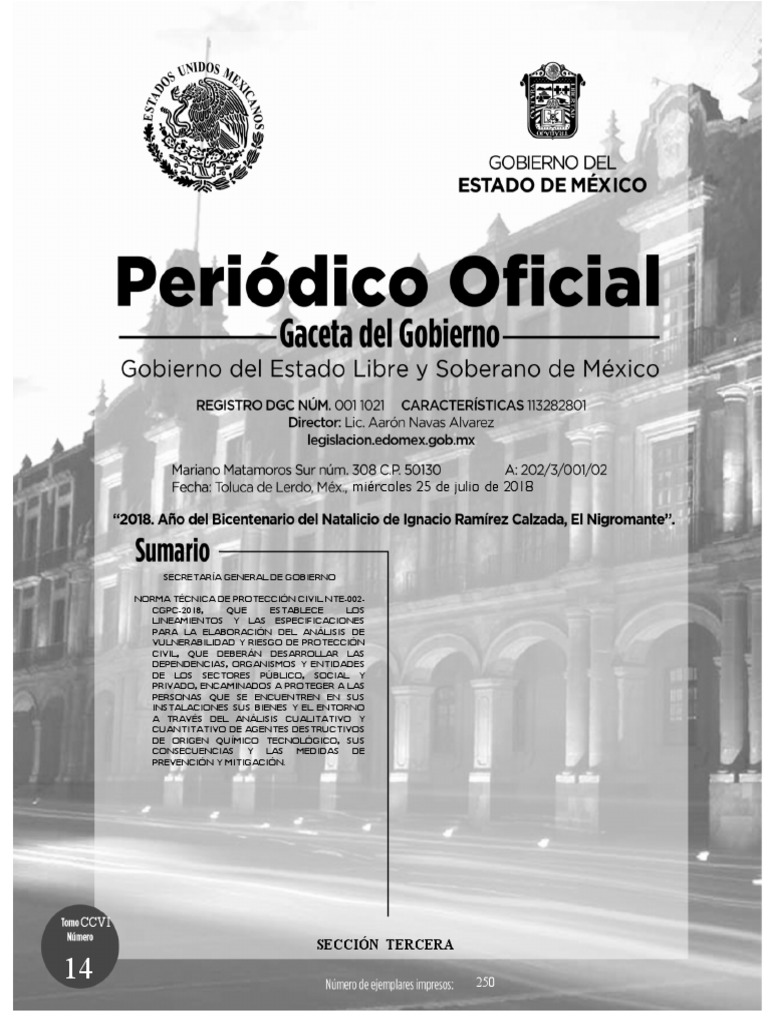 Norma Técnica NTE-002-CGPC-2018 | PDF | Defensa Civil | Riesgo