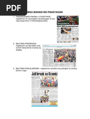 Bahagi Ng Pahyagan Balitang Komersyo Business