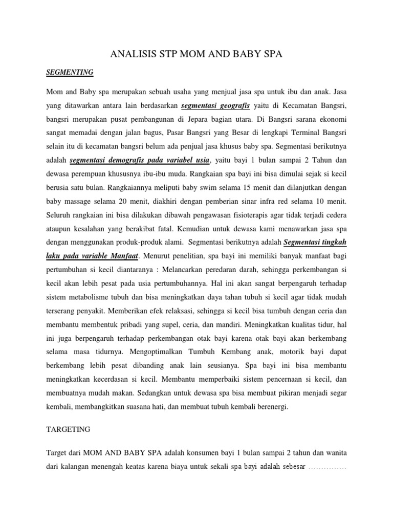 Contoh Analisis STP | PDF