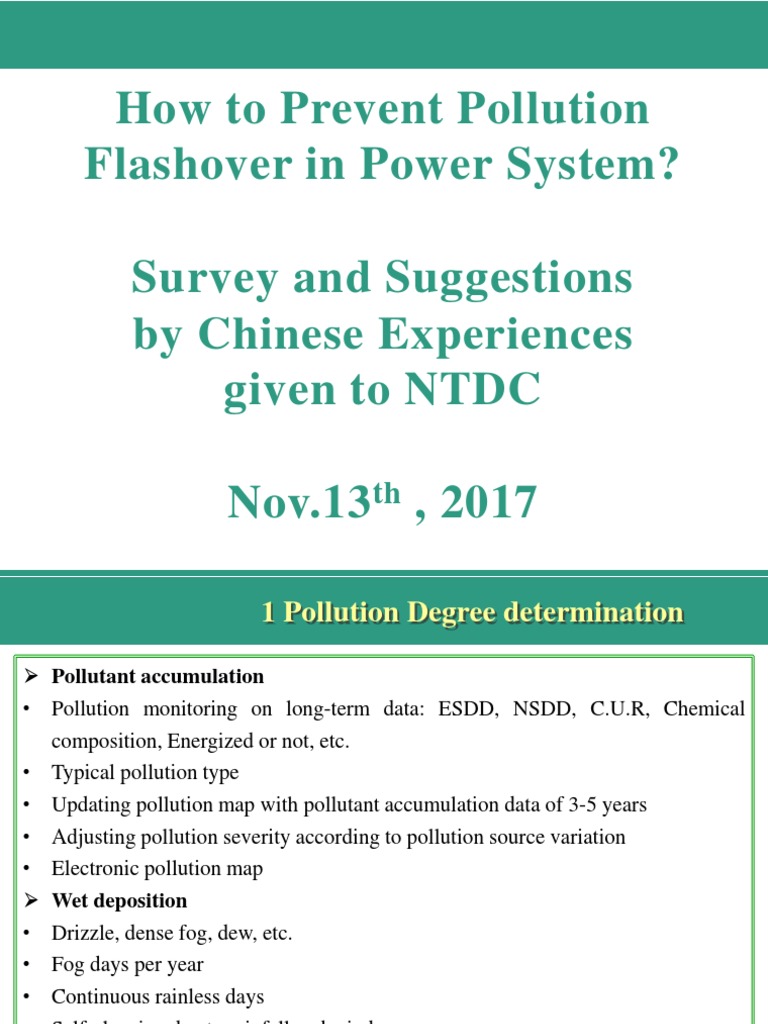 How To Prevent Pollution Flashover in Power System | PDF | Insulator ...