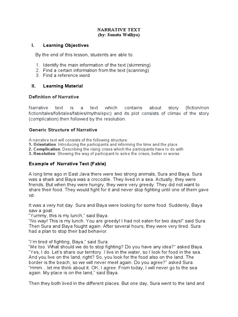 Text Types (Different Types in Writing) | PDF | Narrative