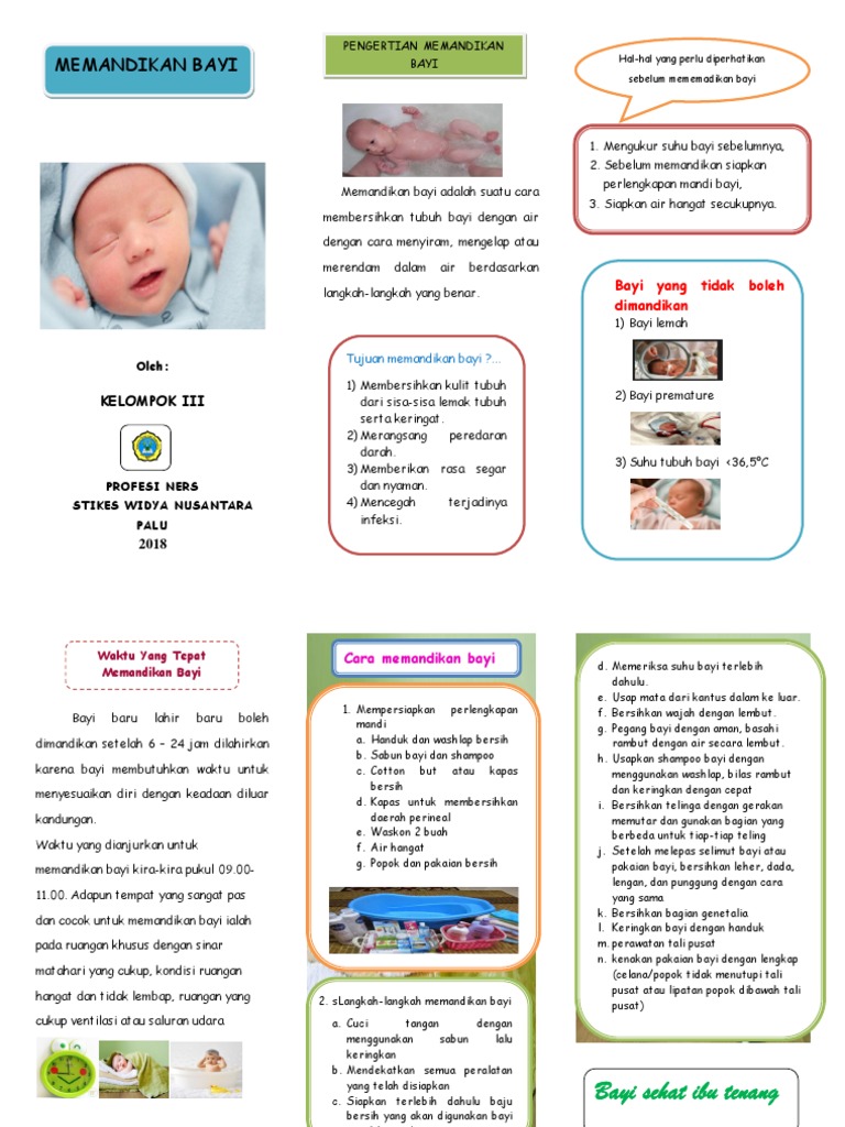 Inilah Sebab Memandikan Bayi Baru Lahir Pdf - Mengenai Bayi Terbaru