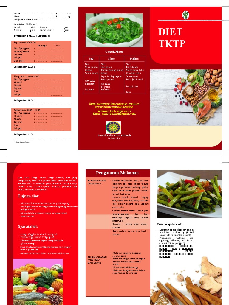 Leaflet Diet TKTP | PDF