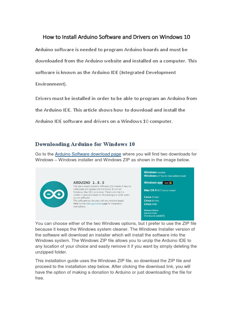 Elegoo Uno r3, Mega, Driver Faq PDF | PDF | Windows 10 | Device Driver