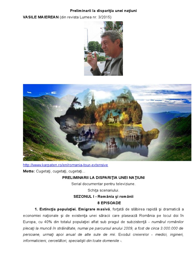 Preliminarii La Disparitia Unei Natiuni (Vasile Maierean) | PDF