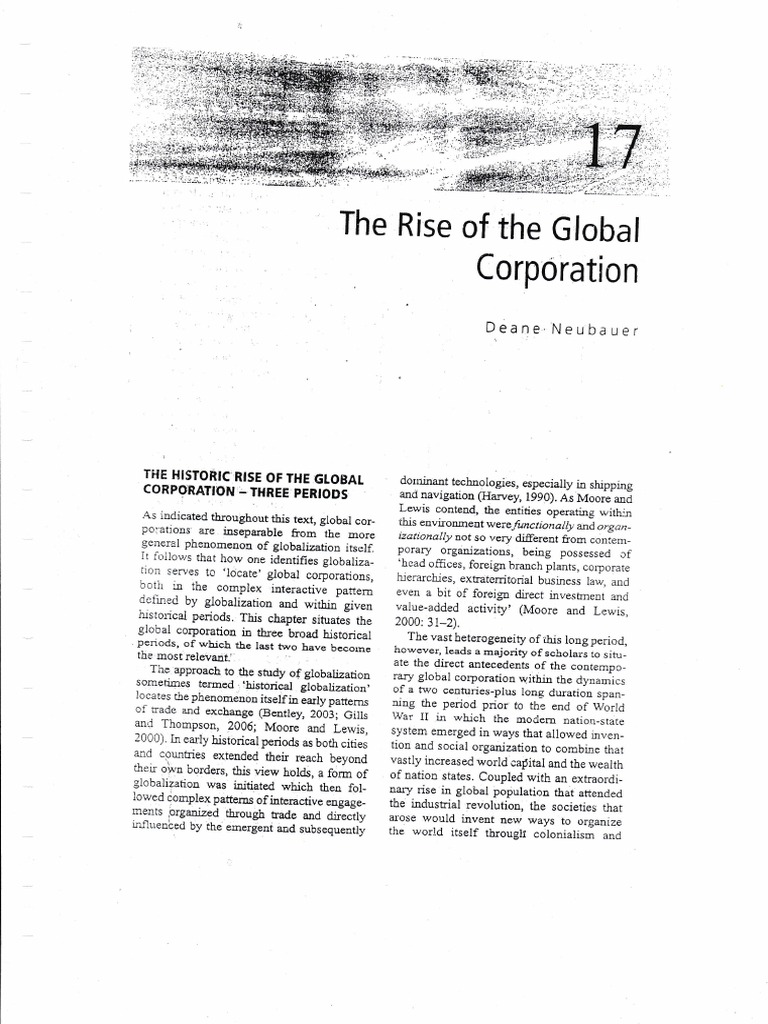 Rise of Global Corporation.pdf | Economies | Business