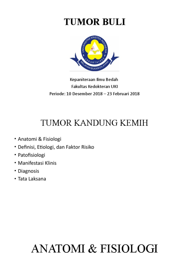 Tumor Buli - Buli | PDF | Kemoterapi | Urologi