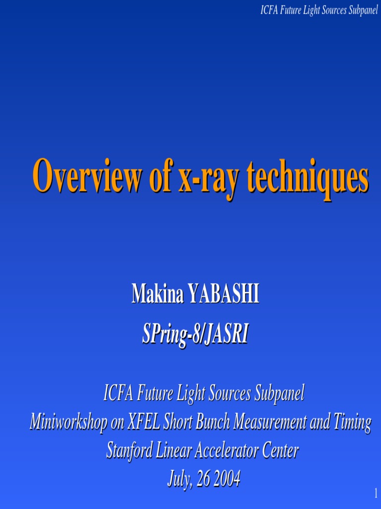 X Ray Techniques | PDF | Coherence (Physics) | Interferometry