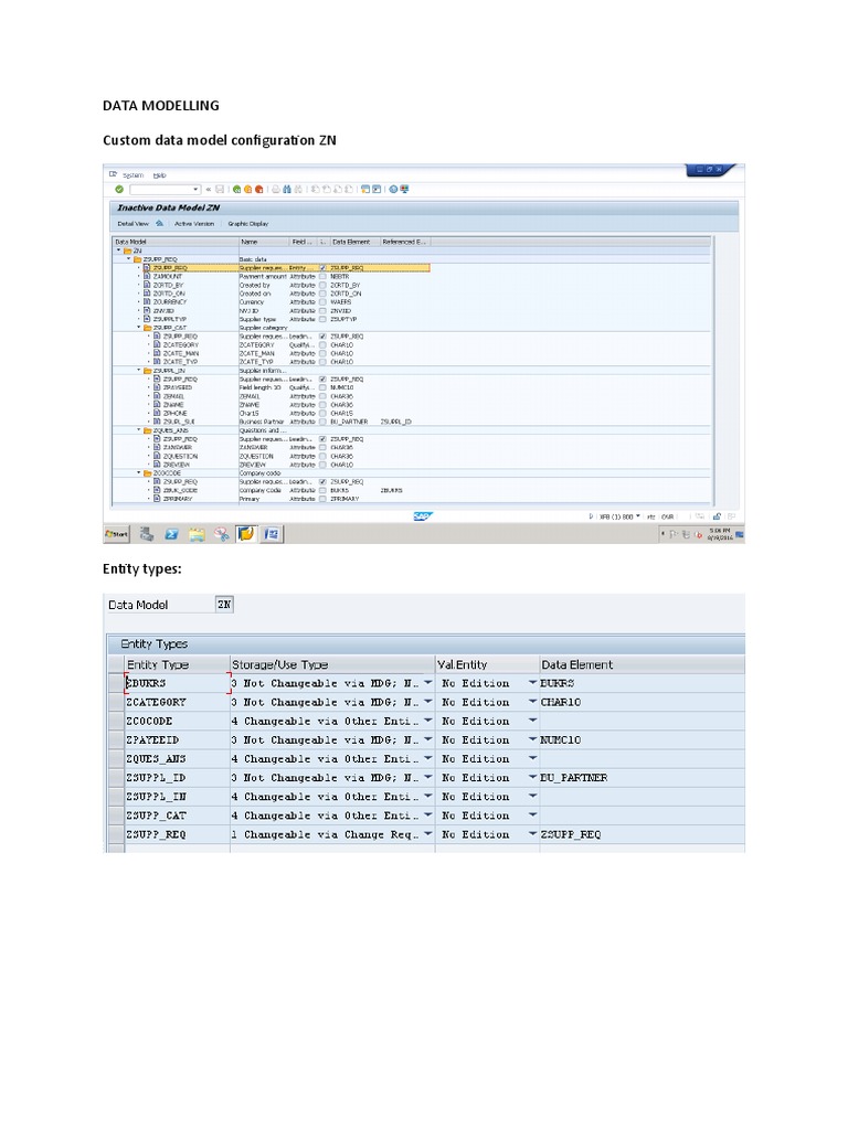 MDG Custom Data Model | PDF