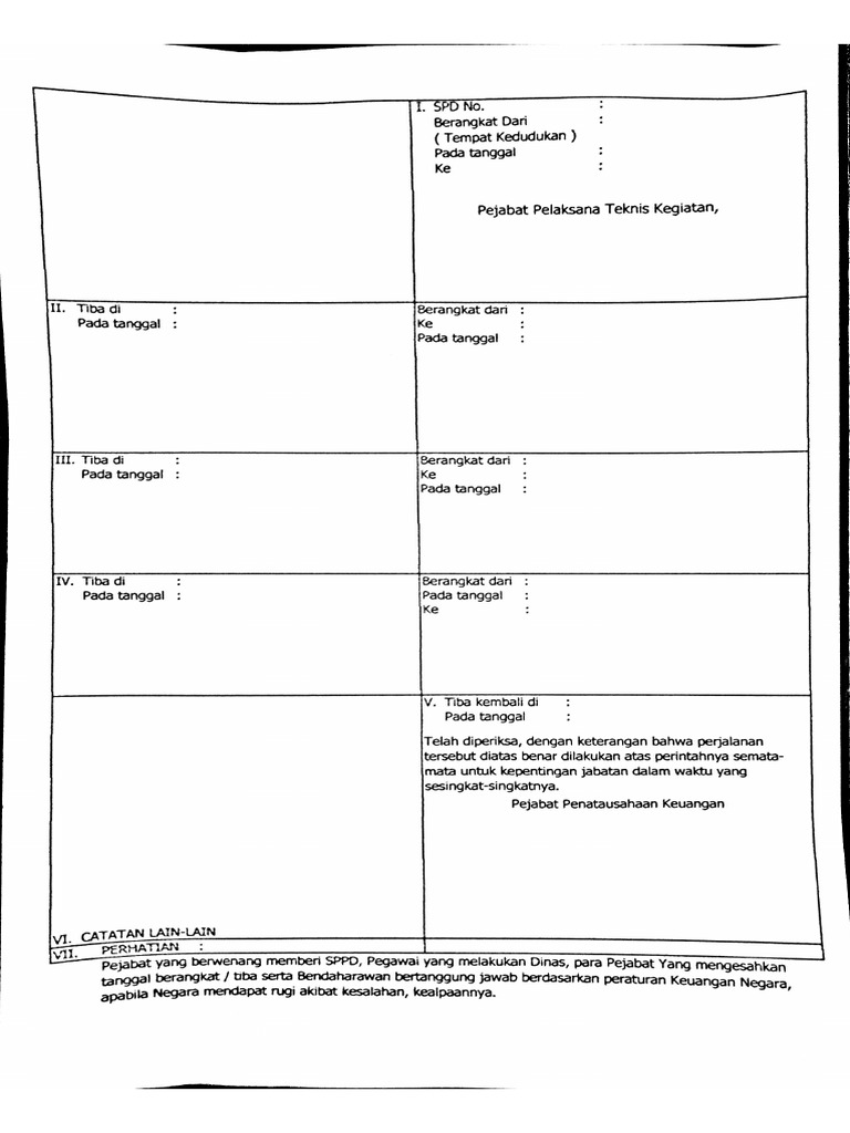 Contoh Visum SPPD | PDF