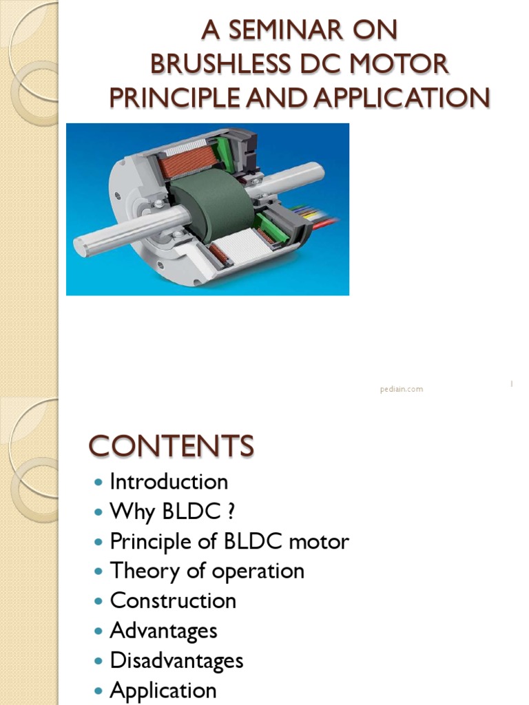 Brushless DC Motor PDF | PDF | Components | Magnetism