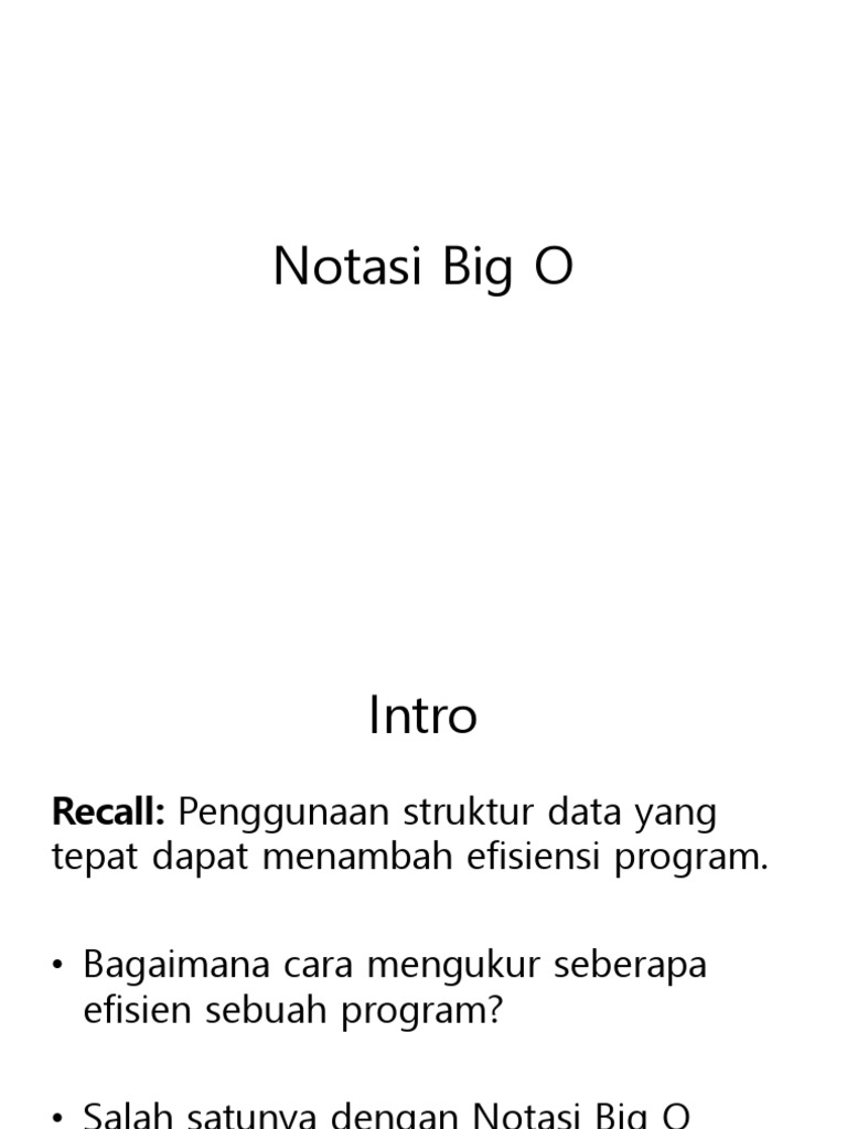 02 Notasi Big O | PDF