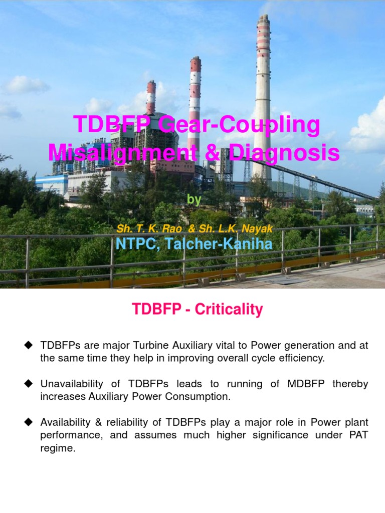 TDBFP Gear-Coupling Misalignment & Diagnosis-A Case Study | PDF ...