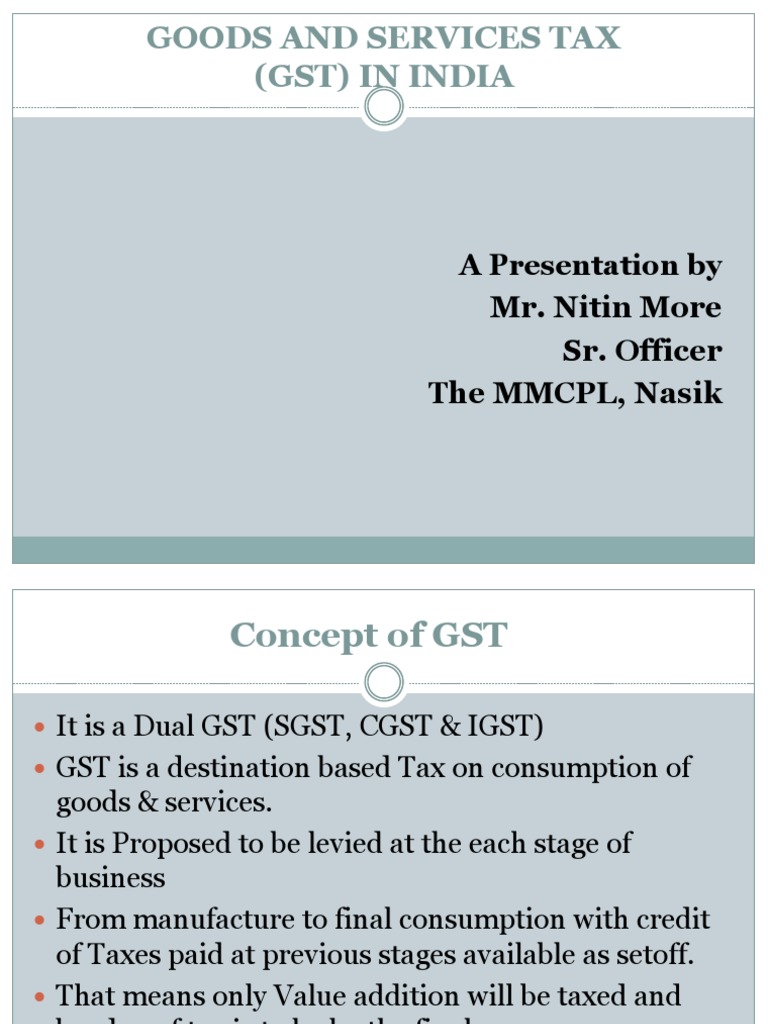 GST Law 2017 Download GST PPT 2017 | PDF | Excise | Taxation