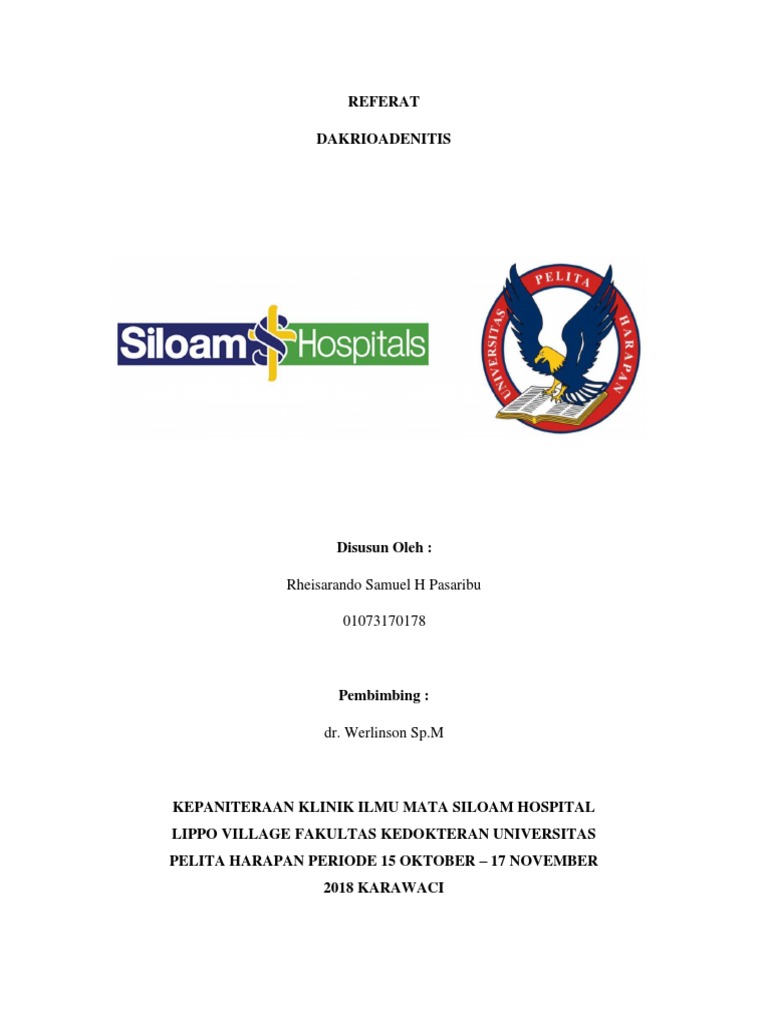 Dakrioadenitis dan Dakriosistitis | PDF | Kesehatan Holistik