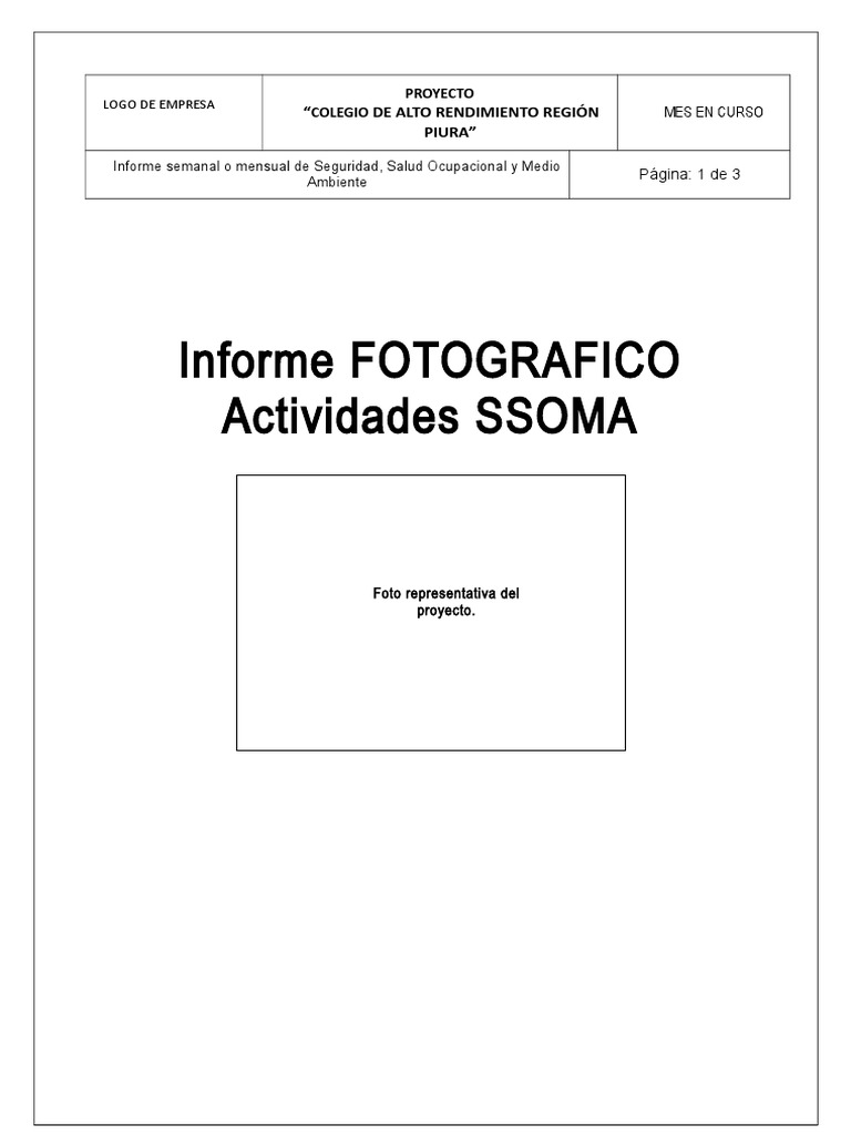 Informe Fotografico | PDF | Energía y recursos | Naturaleza