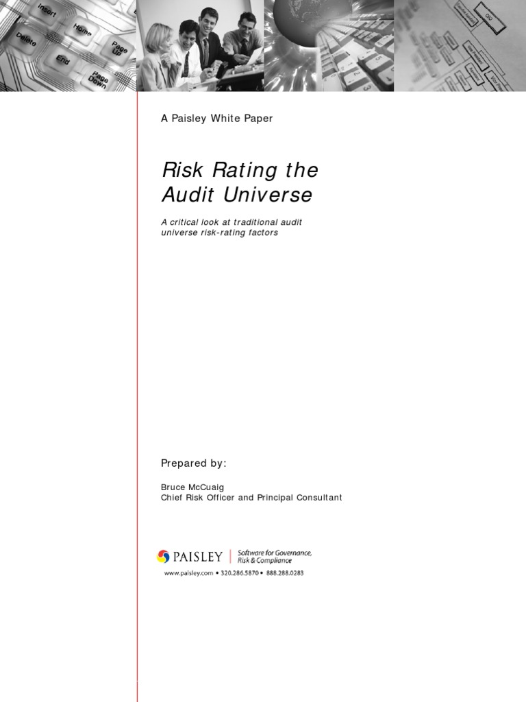 Risk Rating The Audit Universe | PDF | Internal Audit | Internal Control