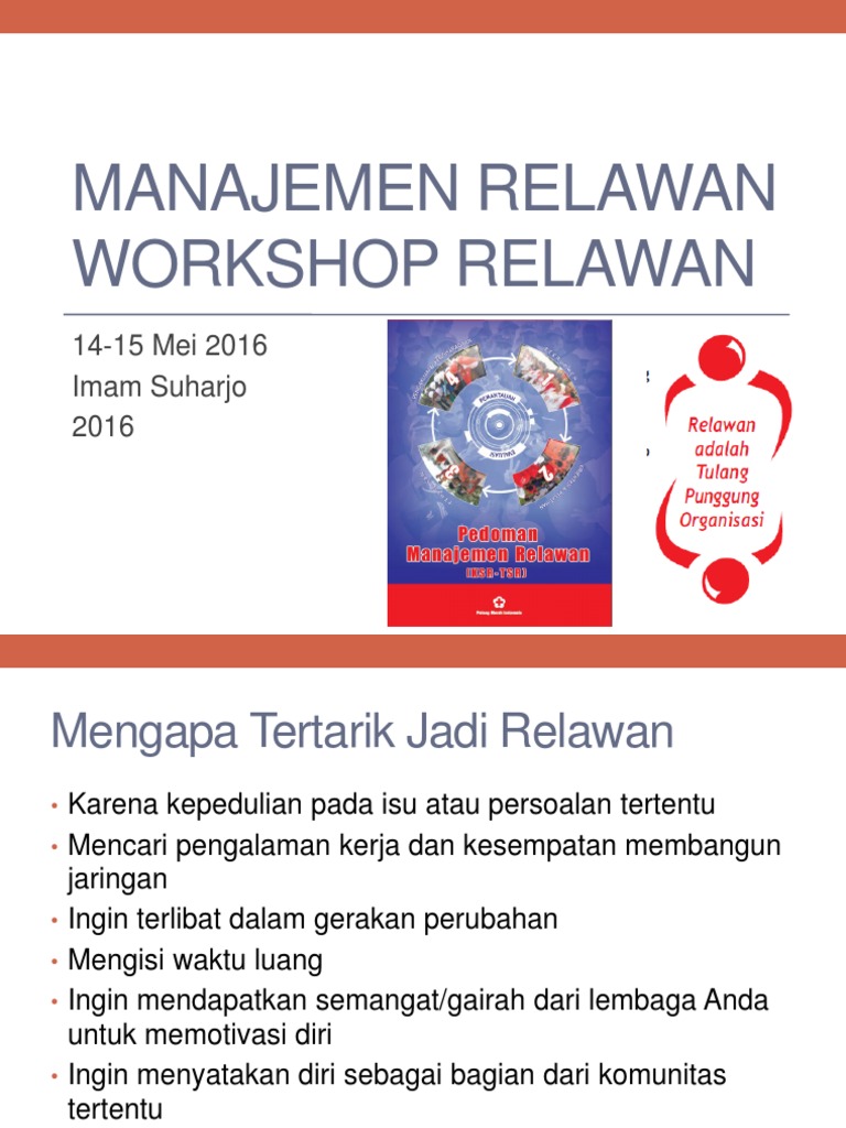 Manajemen Relawan 1 | PDF