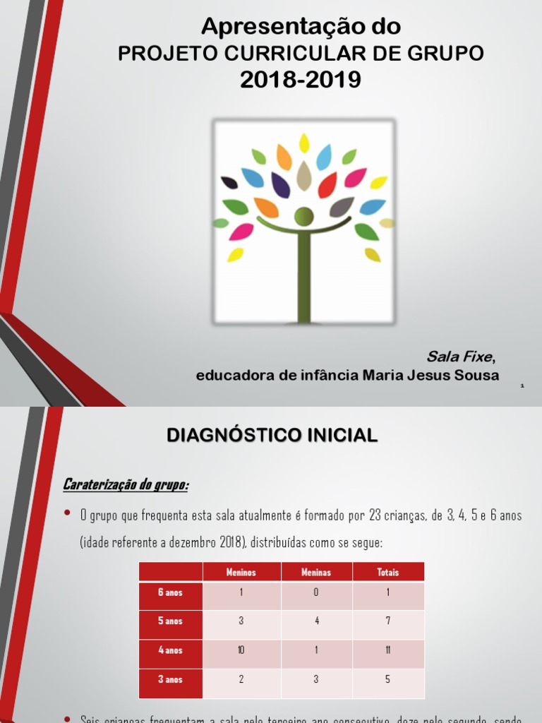 Apresentação Do PCG 2018-2019 | PDF | Comunicação | Conhecimento