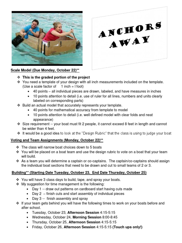 Student Boat Design Project | PDF | Teaching Mathematics