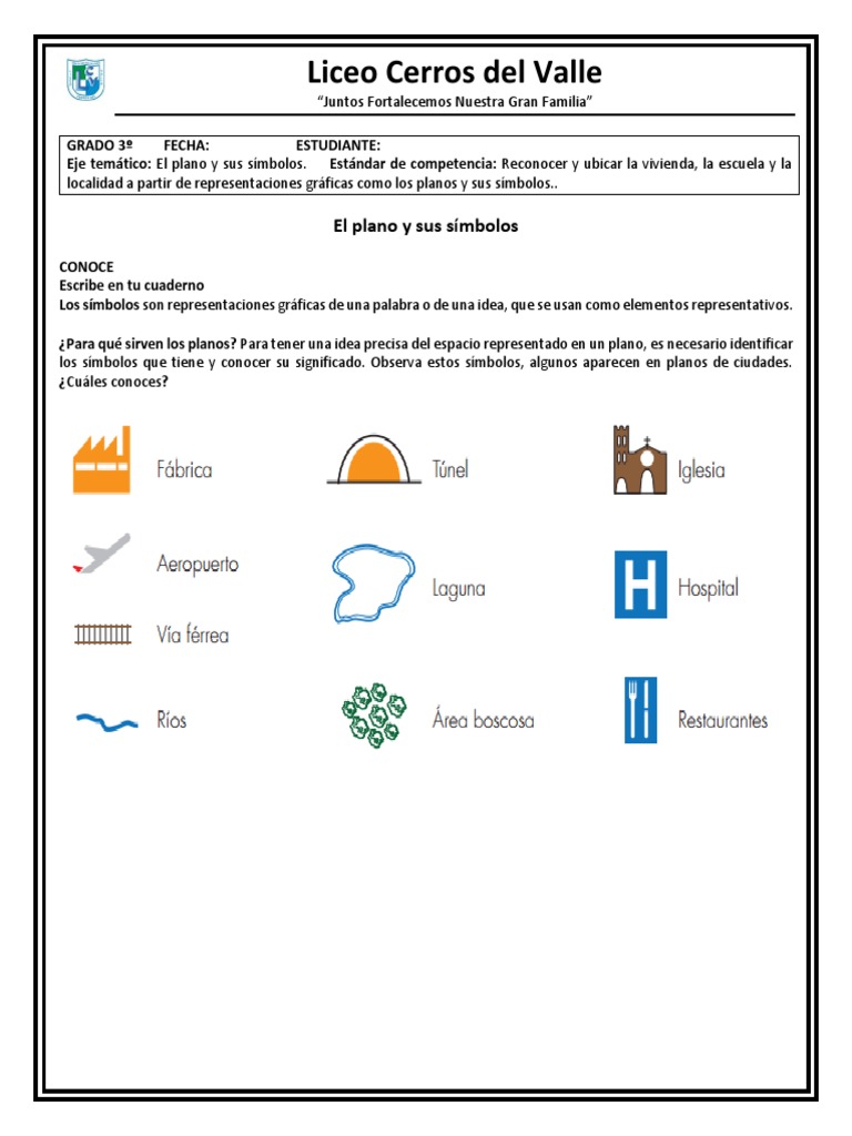 Grado 3º El Plano y Sus Símbolos | PDF