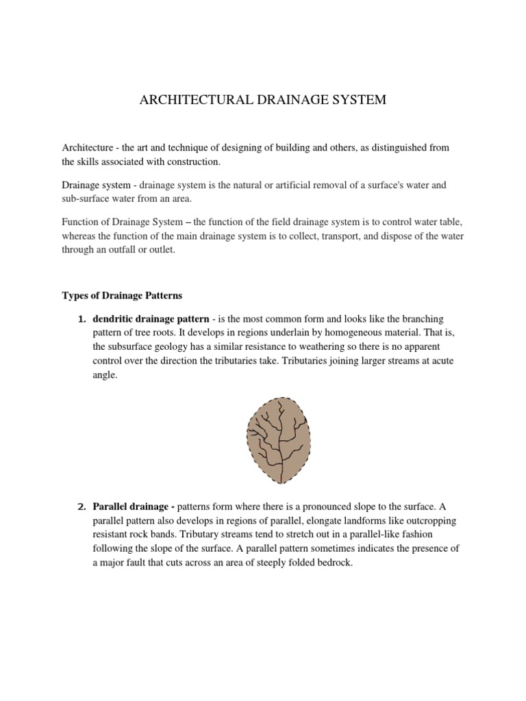 Architectural Drainage Systems Explained | PDF | Drainage | Hydrology ...