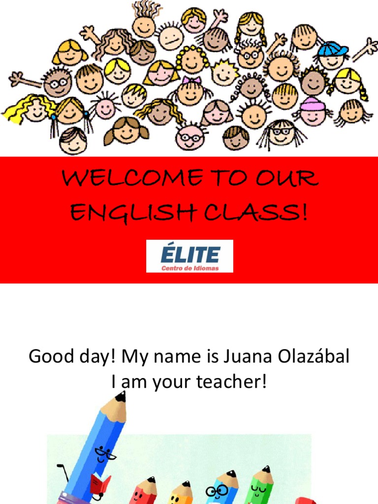 Welcome To Our English Class! | PDF