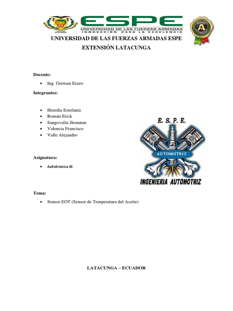 Sensor Eot | PDF | Sensor | Resistencia Eléctrica y Conductancia