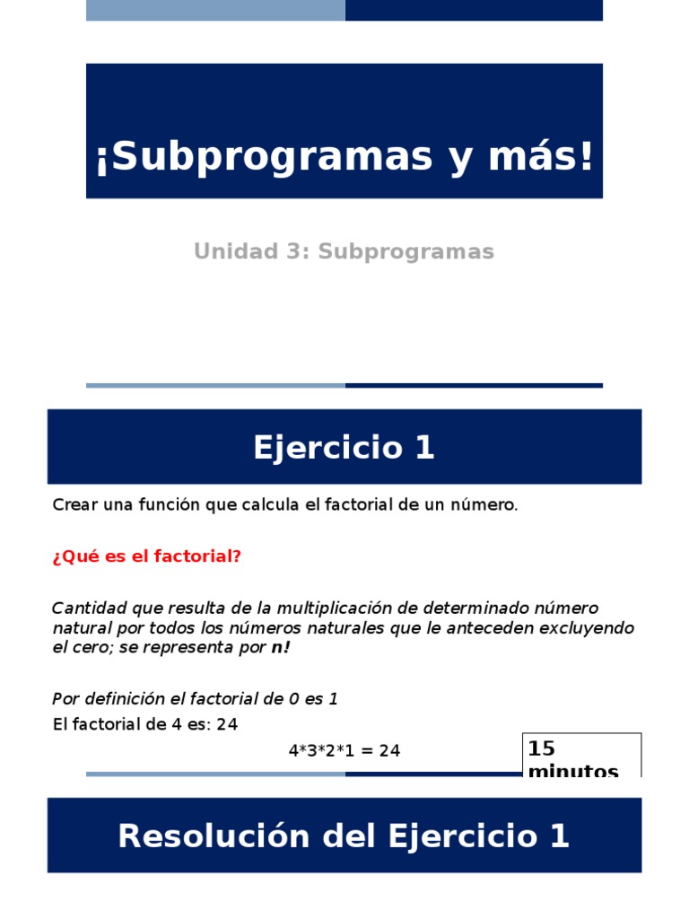 Clase 7 - Subprogramas y Mas | PDF | Python (lenguaje de programación) | Función (Matemáticas)