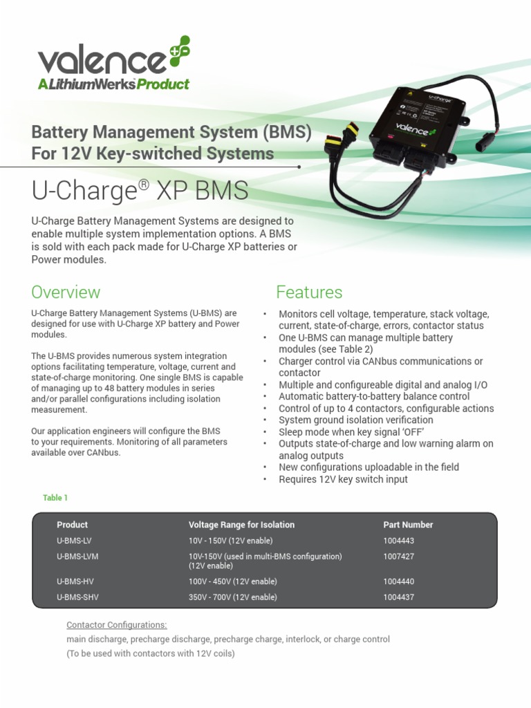 BMS Datasheet 072618 | PDF | Electrical Engineering | Electronics