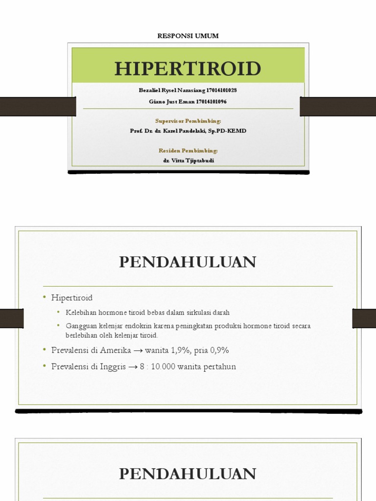Kasus Hipertiroid pada Tn. SJ | PDF