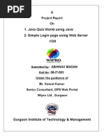 Java Summer Training Report | PDF | Method (Computer Programming) | Class (Computer Programming)