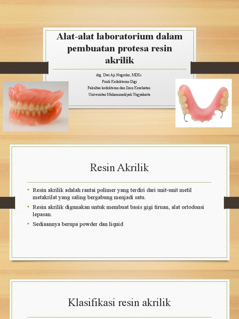 Alat-Alat Laboratorium Dalam Pembuatan Protesa Resin Akrilik | PDF ...