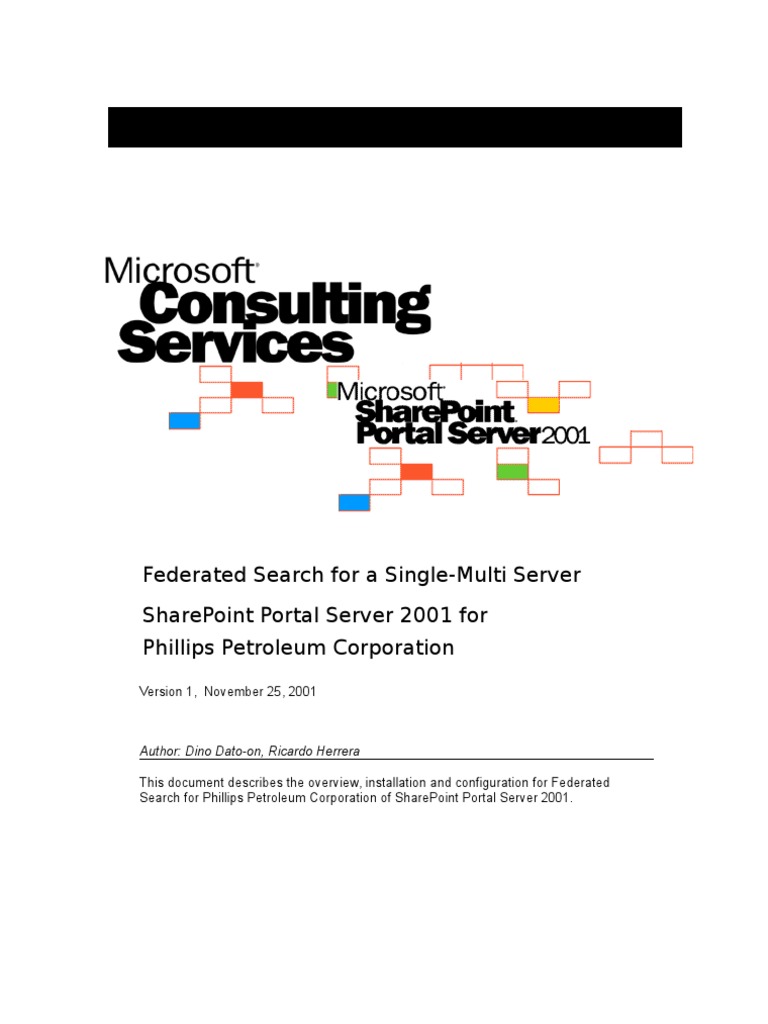 Federated Search For A Multi Server Scenario | PDF | Share Point | Web ...