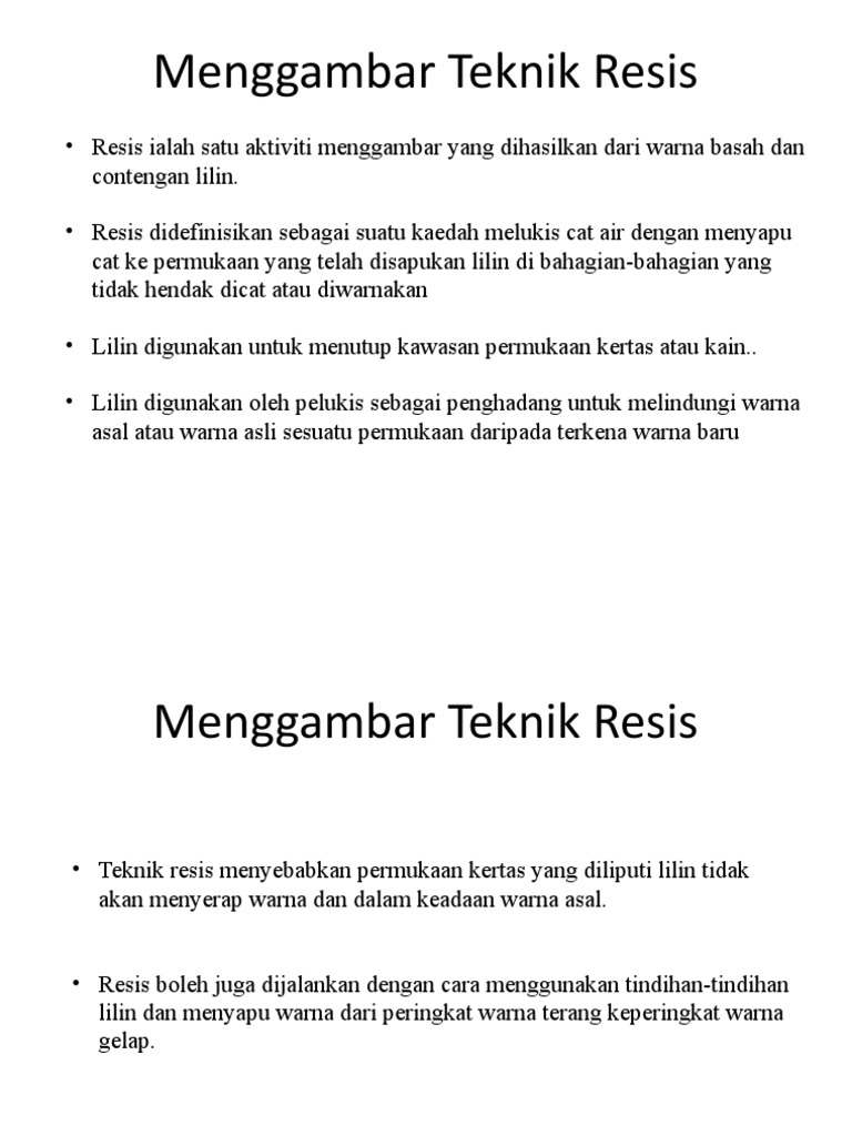 Menggambar Teknik Resis | PDF