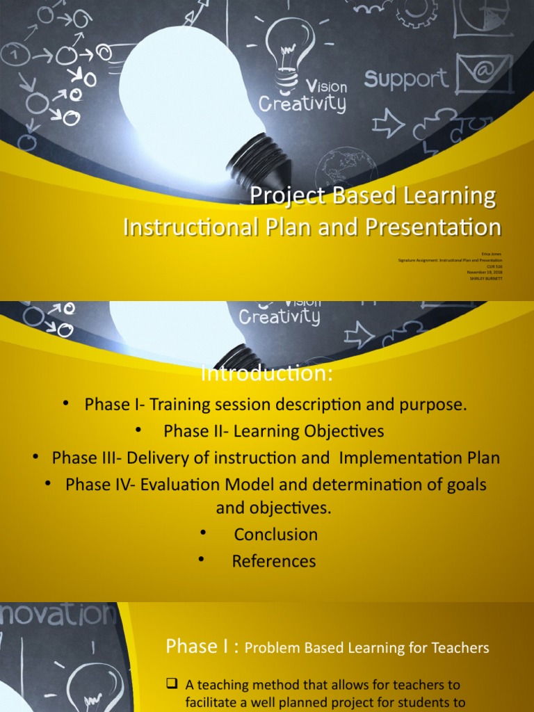 Instructional Plan and Presentation | PDF | Project Based Learning ...