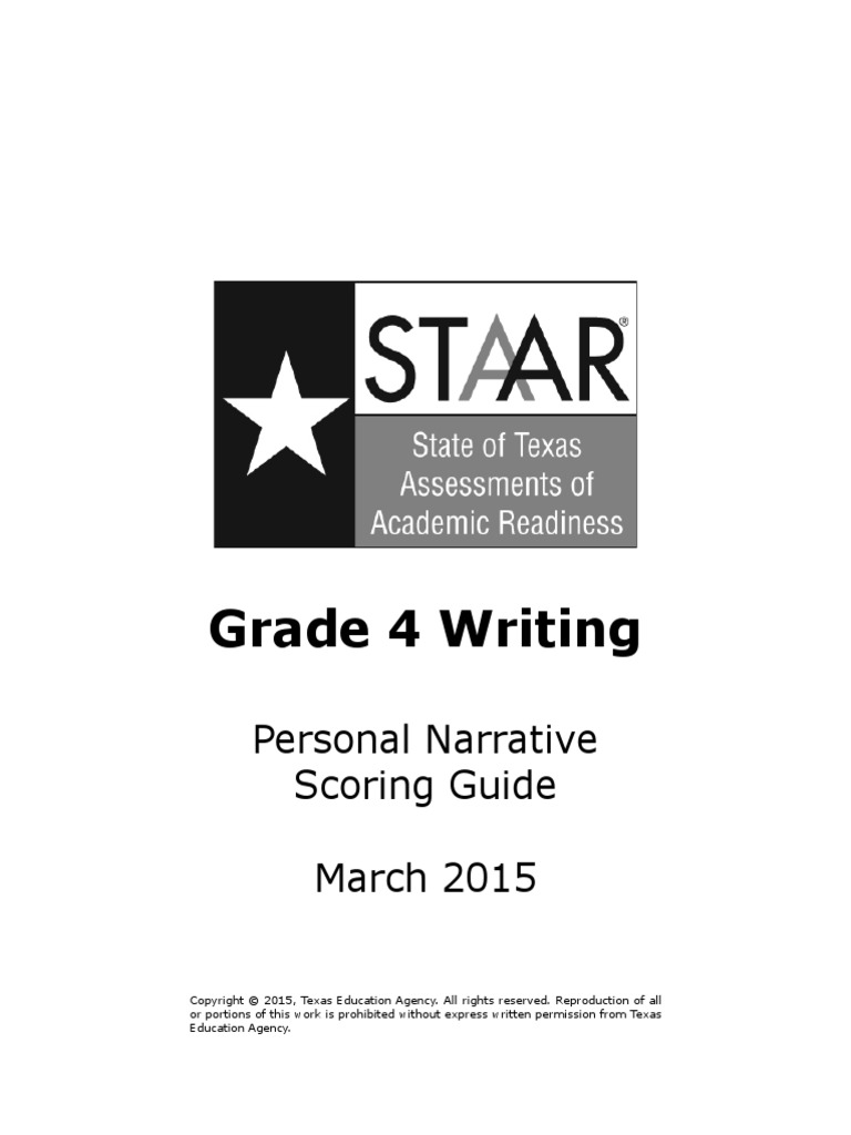 STAAR Grade 4 Writing | PDF | Narrative | Experience