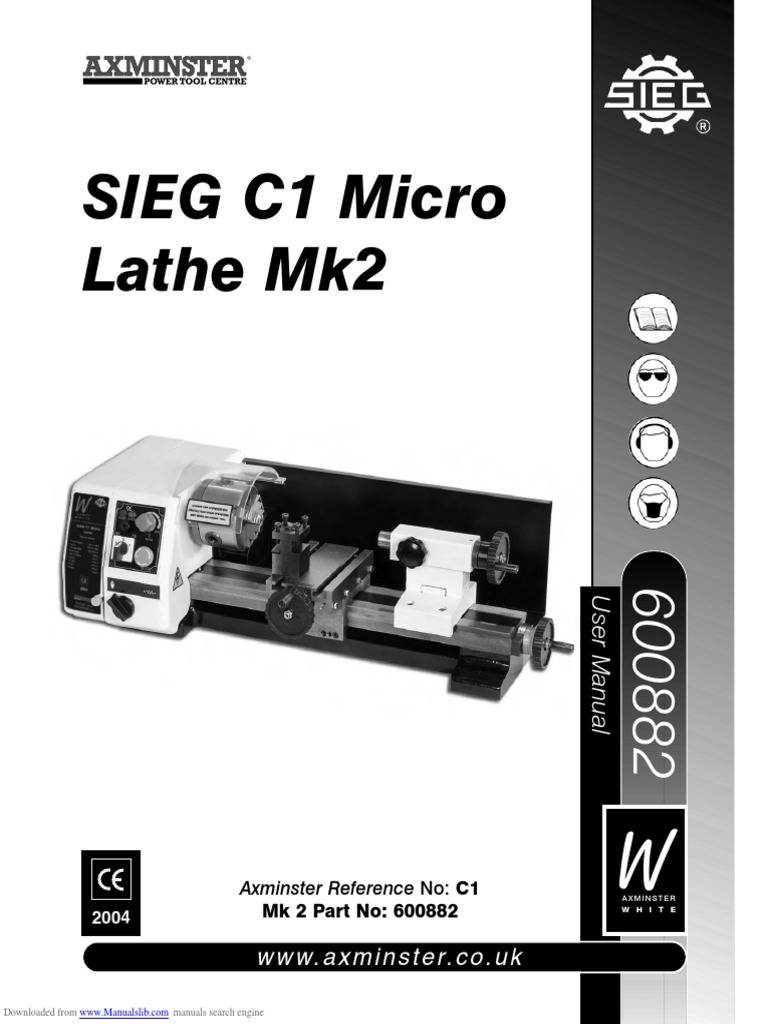 Sieg c1 Micro Lathe Mk2 | PDF | Screw | Switch