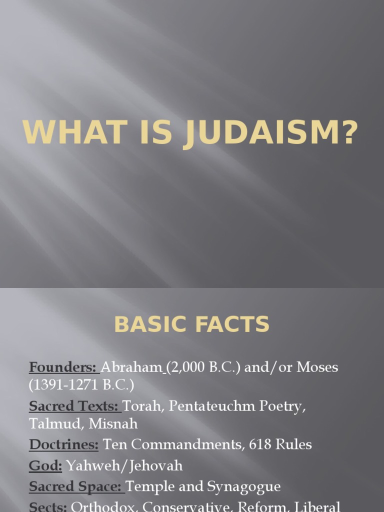 What Is Judaism | PDF | Hebrew Bible | Torah