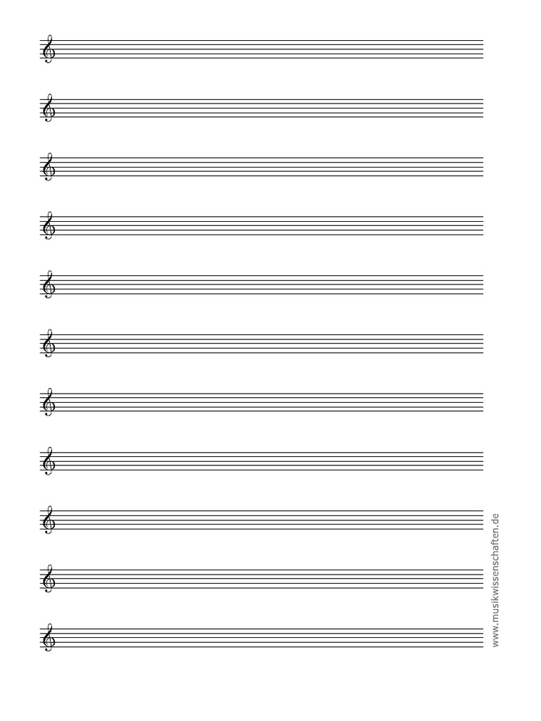 Notenblatt Leer | PDF