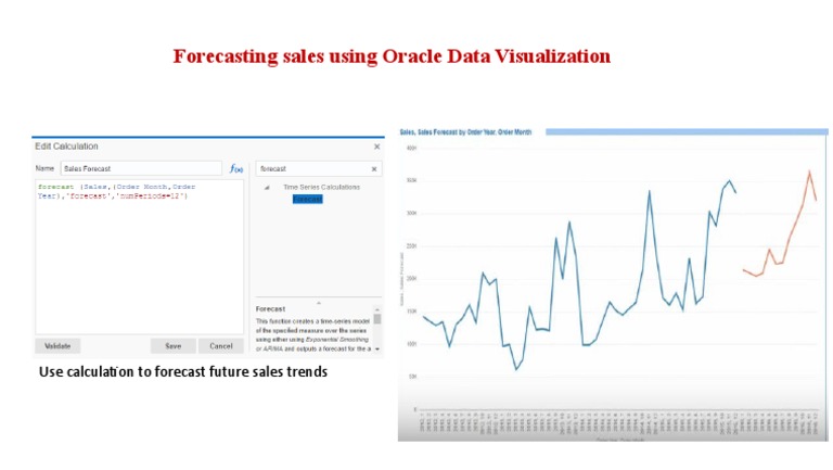 Forecasting Sales Using Oracle Data Visualization | PDF
