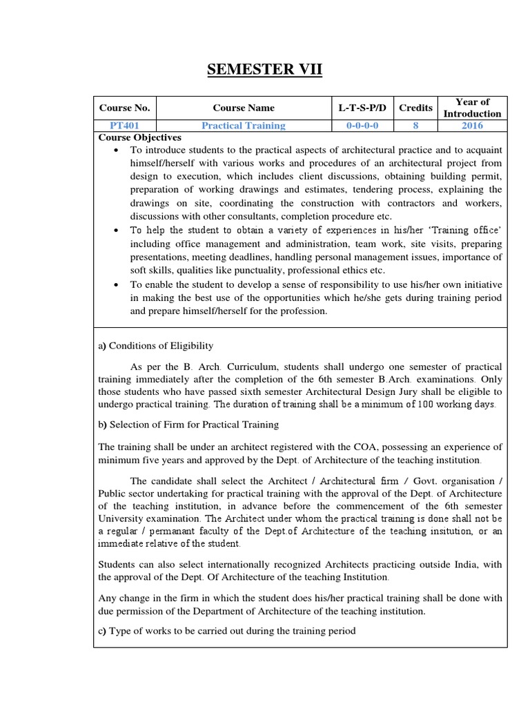 Syllabus 7 and 8 B.arch KTU Final at 1125pm | PDF | Architect ...