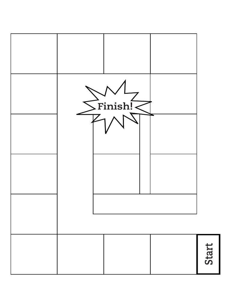 Board Game Template for ESL Learning | PDF | English Language | Subject ...