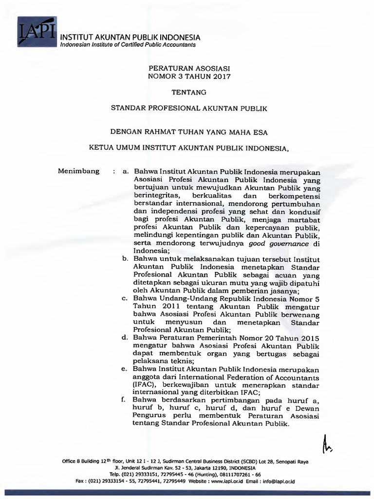 77-PA No 3 Tahun 2017 Tentang SPAP PDF | PDF