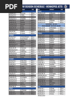 Jets 2016-17 Game Schedule | PDF | Sports & Recreation