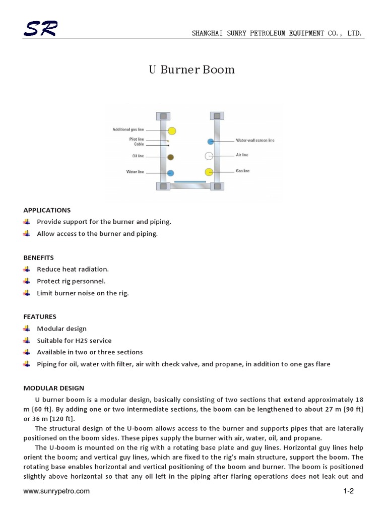 U Burner Boom: Shanghai Sunry Petroleum Equipment Co., LTD | PDF ...