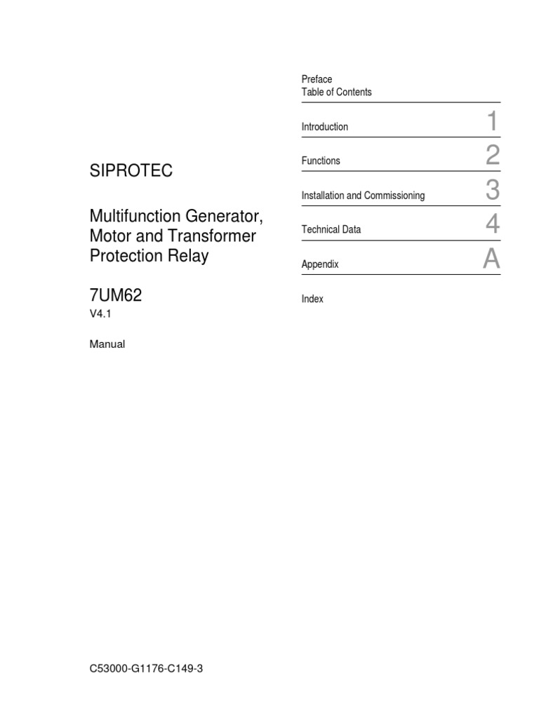 7UM62 Iec | PDF | Electrical Engineering | Electricity