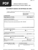 Modelo Cartao CNPJ para Preencher | PDF